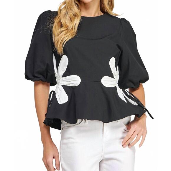 Strut & Bolt | Tops | New Strut Bolt Flower Colorblocked Poplin Top In ...